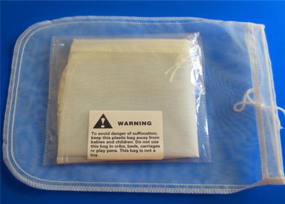 Cina Mesh Milk Juice Filter Bag di nylon Mesh Nut Milk Filter Bag con il cordone in vendita
