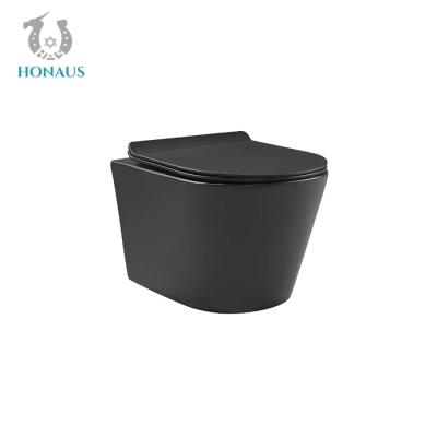 China Stijlvolle Wandhang Toilet Bowl Hoogwaardige Keramiek Twee Eind Sproeiing 3 tot 4,5 L Stroom Te koop