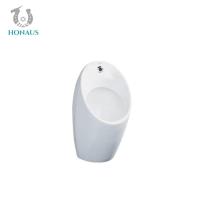 China Water Saving Wall Mounted Ceramic Urinal 642x332x380mm Splash Proof Sensor Flush for sale