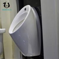 China Water Saving Wall Mounted Ceramic Urinal 642x332x380mm Splash Proof Sensor Flush for sale