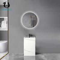 China Customized Sintered Stone Full Pedestal Wash Basin Rectangular 1280 Degree High Temperature Fired for sale