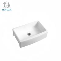 China Ceramic Inset Basin 832x438mm Single Dual Sink Undermount White Multi Function for sale