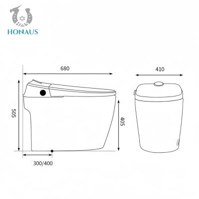 Cina Luxury Smart Toilet Intelligente Multi Funzione Spurgato Automatico in vendita