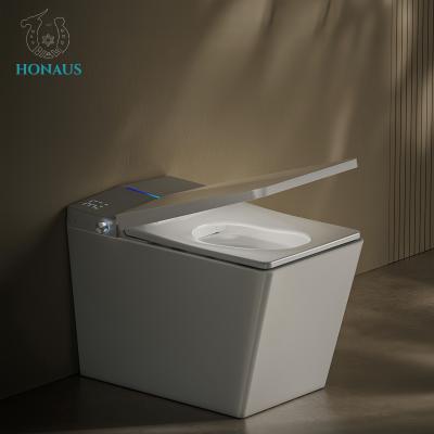 China Rectangular Smart Intelligent Toilet Keramisch nachtlicht Multi Washes Automatisch spoelen Te koop