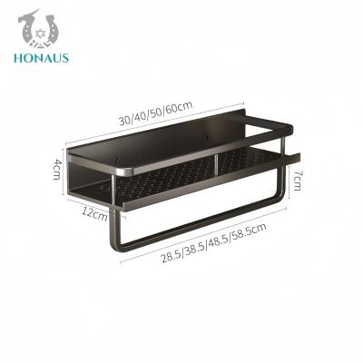 Cina Bathroom Shower Accessories Wall Hung Modern Premium Aluminum Electroplated Black in vendita