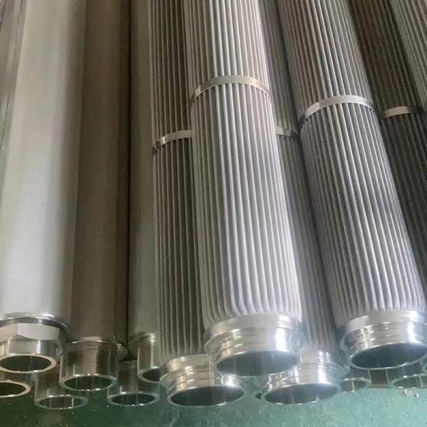 Quality Dust & Gas Filtration Mesh Sintered Steel Filter Element Glassfiber Long Life for sale