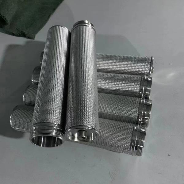 Quality High Strength Sintered Metal Filter Elements 80-1000um For Liquid And Gas for sale