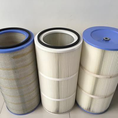 China Polyester Dust Collector Industrial Dust Filter Cartridge Anti Static Blasting for sale