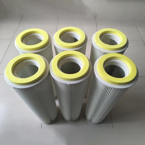 Quality Efficiency Industrial Dust Filter Polyester Cartridge For Water Filtration for sale