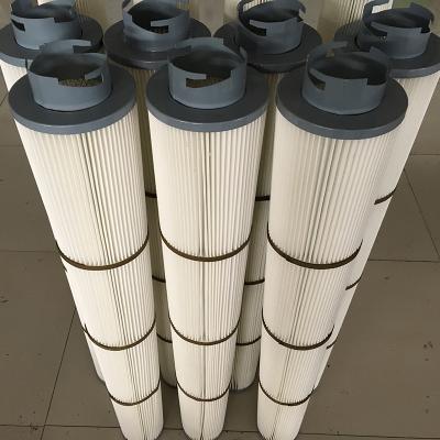 China Efficiency Industrial Dust Filter Polyester Cartridge For Water Filtration for sale