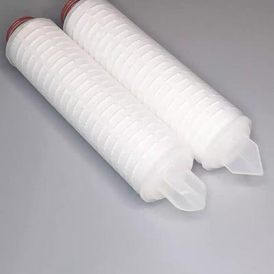 China Polypropylene Glass Fiber Large Flow Pleated Filter Element High Flow  For Seawater Desalination for sale