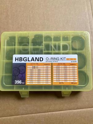 China Excellent Compression Resistance Portable O Ring Set Box E  Nbr90℃   396PCS for sale