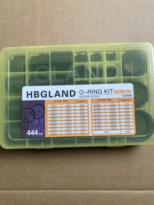 China Nbr90℃ 444PCS O Ring Box Set Storage With Size Gauge for sale