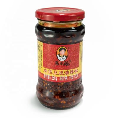 China LAO GAN CHILLI SAUCE Wholesale Chinese MA Fresh Laoganma 280g Glass Bottle GK Wagyu Beef Sriracha Hot Chili Sauce CHILI RED OIL for sale