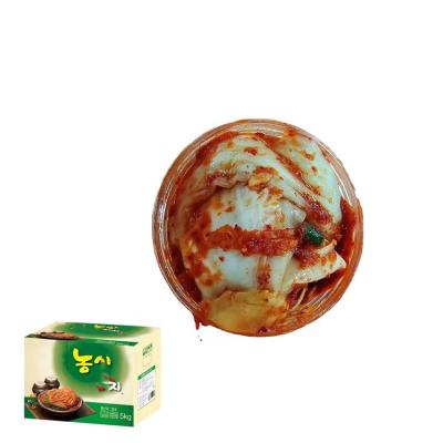 China Wholesale Ready to Eat Fresh Crisp Fermented Red Frozen Foods Chili Kimchi Cabbage Hot Kimchi for sale