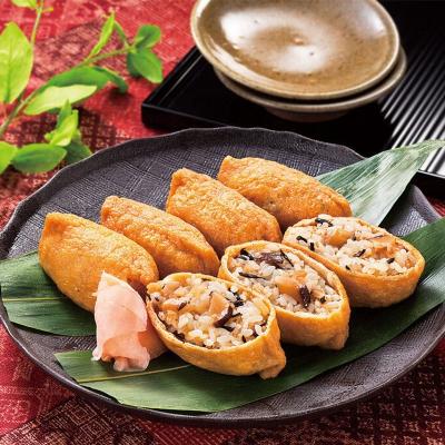 China Hot Sale Healthy Fresh Halal Fried Marinated Brushed Vegetarian Meat Frozen Seasoned Oil Tofu Inari Tofu for sale