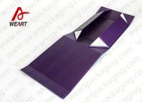 China UV Varnish Automatic Purple Gift Foldable Paper Boxes With Lids for sale