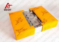 China Red Base Recycled Paper Gift Box Folding Feature Matte Lamination Surface for sale