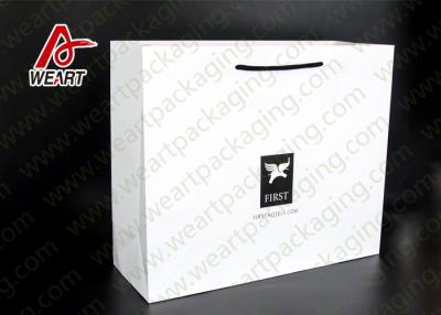 中国 ハンドルの無光沢のラミネーションSufaceが付いている上限の明白なペーパー党袋 販売のため