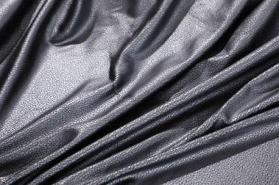 Cina Poliestere 155cm delle lenzuola della pelle scamosciata del Faux del nero della grinza in vendita
