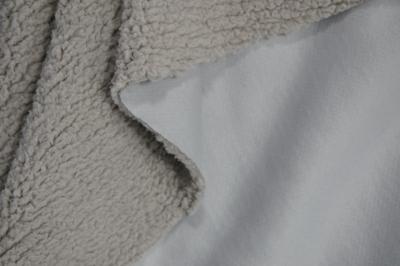 Cina il blu legato del tessuto del vello di 380gsm 150cm ha legato il tessuto di cuoio in vendita
