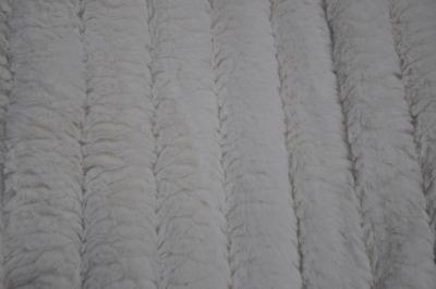 Cina Pelliccia d'imitazione impressa 150cm del coniglio di Brown artificiale in vendita