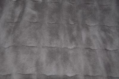 Cina pelliccia solida del coniglio dell'imitazione del modello della stampa dello spruzzo dell'avorio 100%Polyester in vendita