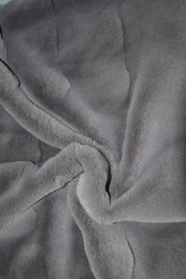Cina pelliccia solida del coniglio dell'imitazione del modello della stampa dello spruzzo dell'avorio 100%Polyester in vendita