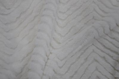 Cina Tessuto solido 170cm Bunny Polyester della pelliccia del coniglio del Faux dell'avorio in vendita