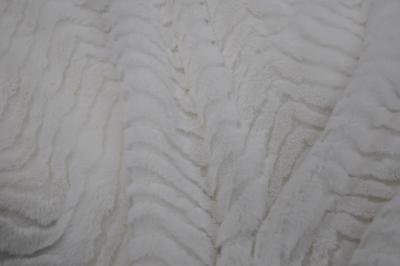 Cina Tessuto solido 170cm Bunny Polyester della pelliccia del coniglio del Faux dell'avorio in vendita