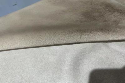 China Van het het Konijnhaar van het borstelpatroon van de de Vachtstof het Deklaag Geweven Stevige Suède In entrepot 800gsm Te koop