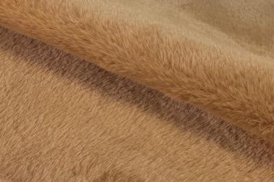China Geborsteld die gevlecht konijnhaar met stevige suède samengestelde stof met een laag wordt bedekt Te koop