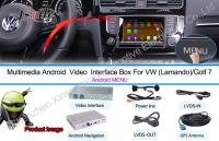 China 9-12V Android Car Interface Multimedia Navigation System For NMC Lamando Golf 7 for sale