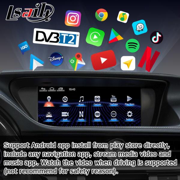 ES300h ES250 ES350 Lexus Android Bildschirm-Upgrade Carplay Android Auto Dash Cam 10,25