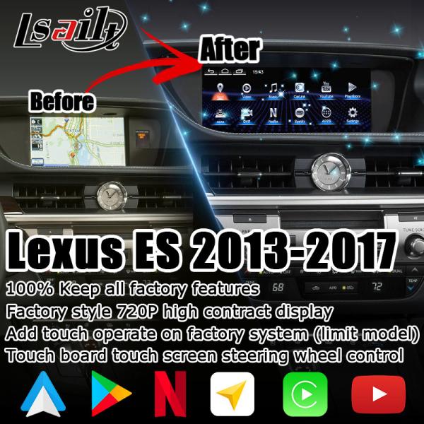 ES300h ES250 ES350 Lexus Android Bildschirm-Upgrade Carplay Android Auto Dash Cam 10,25