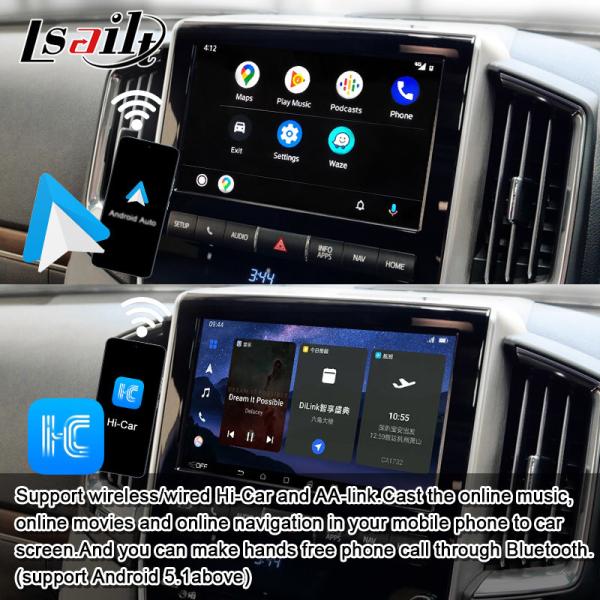 8+128GB 퀄컴 안드로이드 멀티미디어 비디오 인터페이스 랜드 크루저 2013-2021 LC200, VX_R, GX_R 무선 카플레이