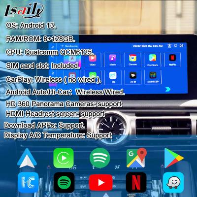 China Lexus Android Bildschirm 10,25 Zoll Qualcomm 8-Kern GPS Navigation CarPlay Display für Lexus IS300 IS250 IS350 2020-2023 zu verkaufen