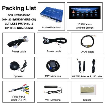 China Android 13 Android Bildschirm 10,25 Zoll Multimedia-Display für Lexus IS200T IS300H 2015-2020 WIFI, HDMI, Bluetooth, Wireless CarPlay zu verkaufen