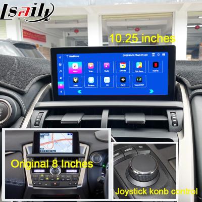 Китай Android экран Lexus 8 ядер Qualcomm мультимедийный дисплей для LEXUS NX200T NX300H 2014-2021, поддержка управления джойстиком, поворотной ручкой, YouTube, Google Play, CarPlay продается