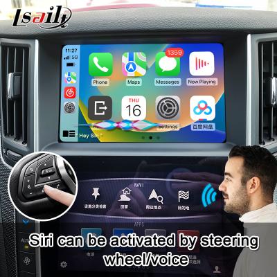 Chine Q50 Q60 Module de mise à niveau OEM Apple CarPlay Intégration de la mise en miroir du téléphone mobile, Affichage de la température AC, Google Map, Spotify à vendre