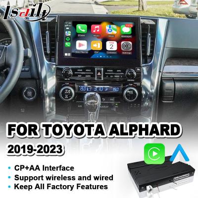 China Lsailt Wireless Android Auto Carplay Interface for 2019 -2023 Toyota Alphard Vellfire JBL High Version for sale