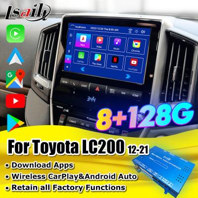China Android 13 Multimedia Video Interface for Land Cruiser LC200 VXR VX GXL Sahara V8 2013-2021 OEM Screen Upgrade with Wireless CarPlay,YouTube for sale
