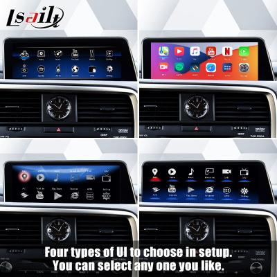 China El interfaz video de Lsailt CarPlay/Android incluyó NetFlix, YouTube, Waze, mapa de Google para Lexus 2013-2021 RX450h RX350 en venta