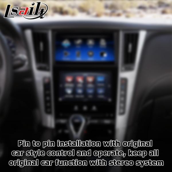 Interface visuelle carplay Android 10 de navigation carplay d'Infiniti Q50 Q60 Android