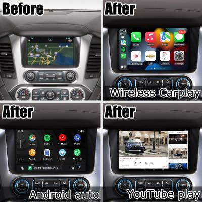 中国 後ろのWiFiのビデオが付いているシボレー・サバーバンTahoeのための人間の特徴をもつ自動carplay箱インターフェイス 販売のため
