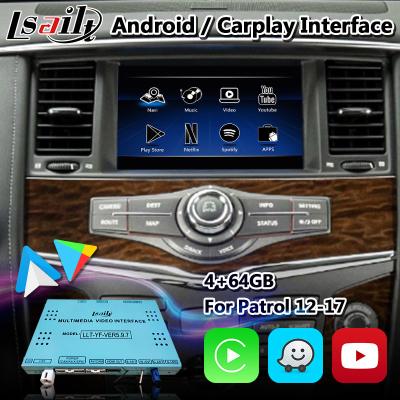 Cina Interfaccia di Lsailt Android Carplay per Nissan Patrol Y62 2011-2017 con navigazione Youtube di GPS in vendita