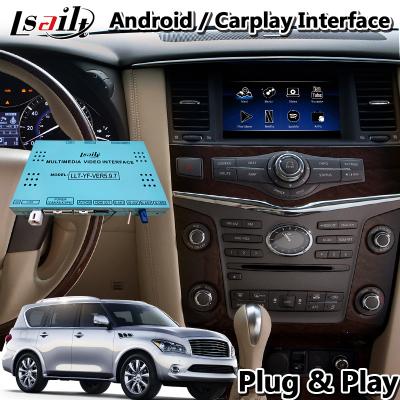 Infiniti QX56 2010-2013년을 위한 Lsailt 무선 Carplay 안드로이드 Carplay 공용영역