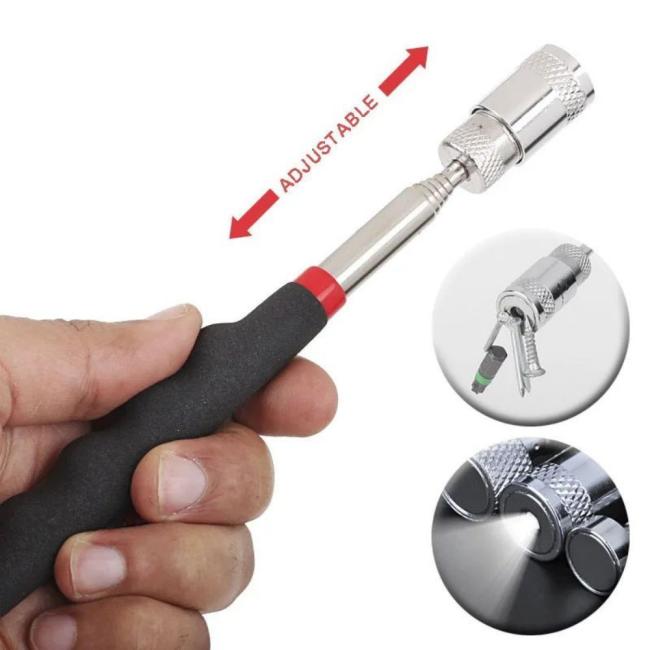 Magnetic Telescoping Pick-up Tool with Pocket Clip Extendable Magnetic Grabber