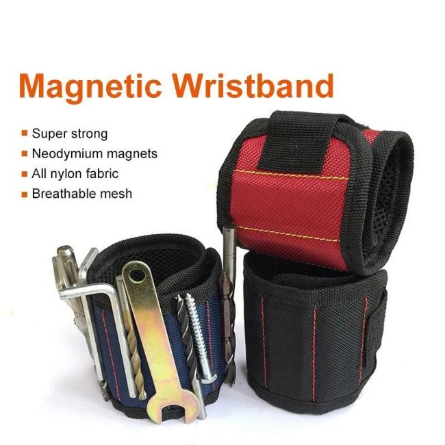 Magnetic Wristband Portable Tool Bag Strong Magnets Electrician Wrist Tool