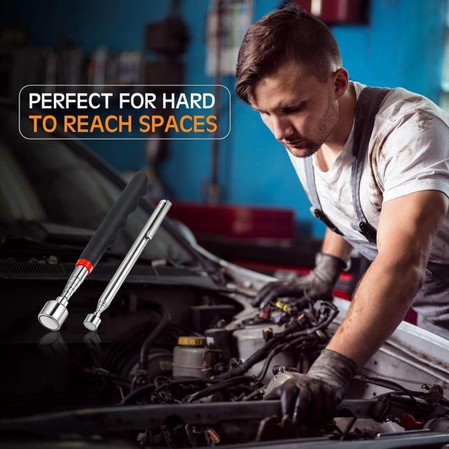 Flexible Inspection Tool with LED Light for Car Repair Magnetic Pick up Tool
